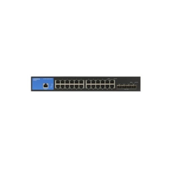 Switch Linksys LGS328C, puertos 24 Gigabit Ethernet, 4 10G SFP ...